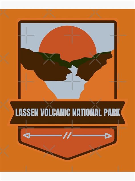 Lassen Volcanic National Park Poster For Sale By Retrotravelart