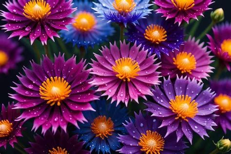 Premium Ai Image Globe Amaranth Flowers Background In Vibrant Colors