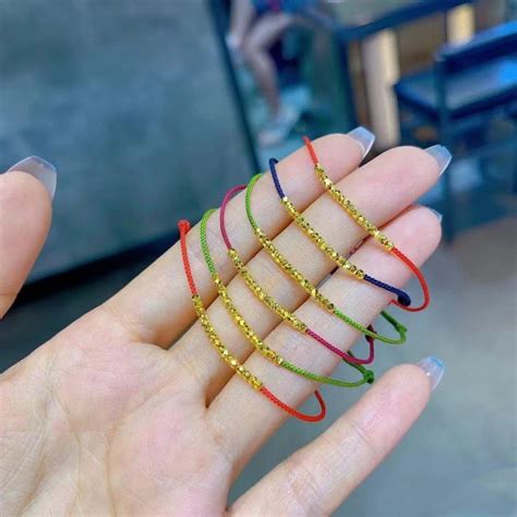 黄金蹦迪珠手链女纯金镭射珠隔珠小金珠足金999皮球珠散珠碎金子 阿里巴巴