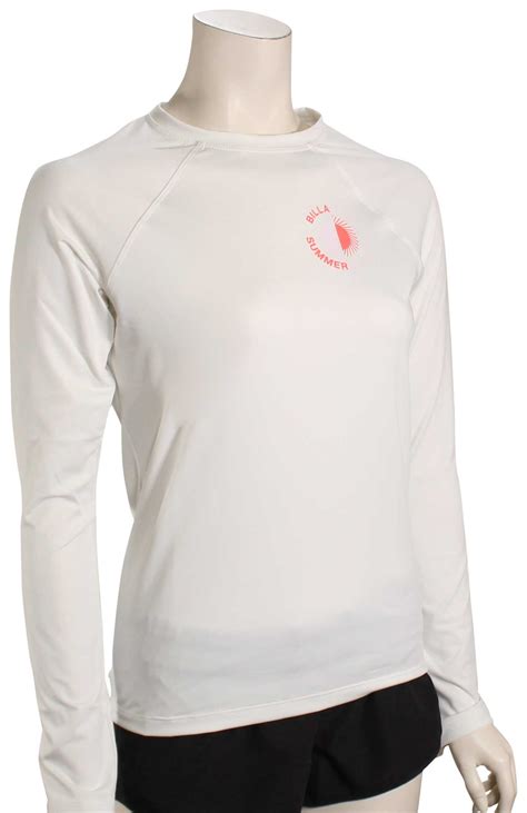 Billabong Sol Searcher Ls Womens Rash Guard White