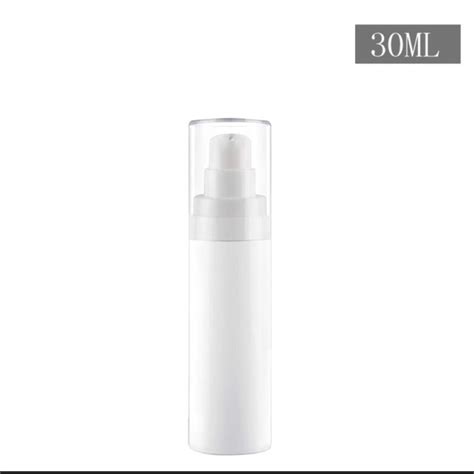 ขวดปั๊มสูญญากาศสีขาวทึบ ฝาใส153050ml พร้อมส่ง Sunming8 Thaipick