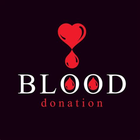 Premium Vector Blood Donation Metaphor Heart Shape And Blood Drops