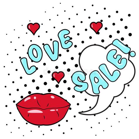 Sale Exploding Sign And Female Mouth Stock Vector Illustration Of Comic Discount 260240846