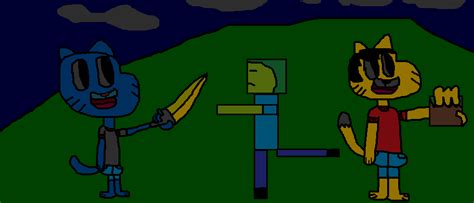 Gumball Minecraft By Jamball2011 On Deviantart