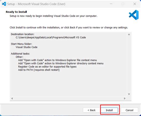 Installing Visual Studio Code On Windows Livelydeepu