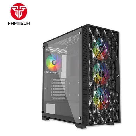 Fantech Rhombus Xl Cg84 Argb Fans Mid Tower Case Black Exclusive