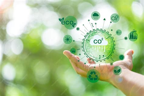 Premium Photo Developing Sustainable Co2 Concepts And Low Reduce Co2 Emissions And Carbon