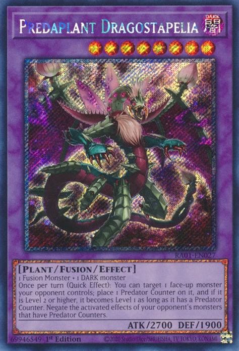 Predaplant Dragostapelia Platinum Secret Rare 25th Anniversary