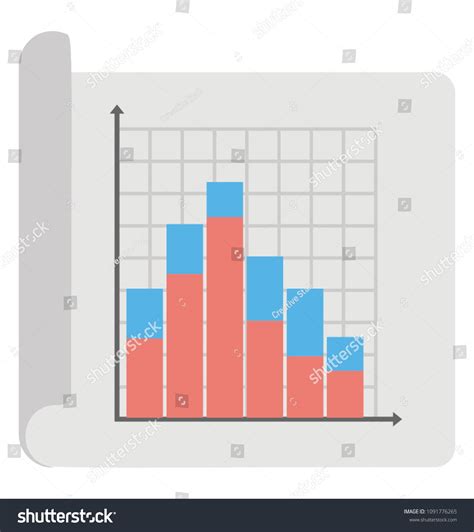 Graphical Representation Vertical Bar Chart Sometimes Stock Vector Royalty Free 1091776265