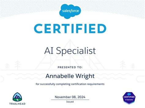 Annabelle Wright On Linkedin Salesforce Aispecialist Trailblazers 12 Comments