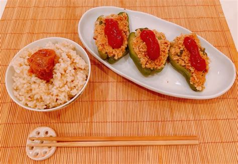 ピーマンの大豆ミート詰めレシピ Erica Nakamura Official Blog Powered By Ameba