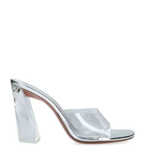 Amina Muaddi Brigitte Glass Mules 95 Harrods Kr