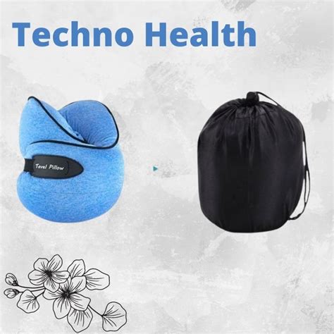 Memory Foam Travel Neck Pillow Techno Health