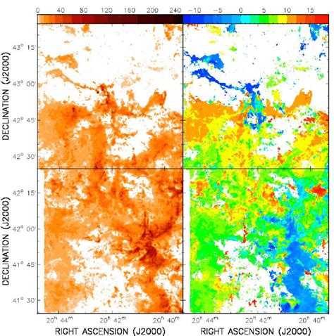 Zeroth And First Moment Maps Of Field 7 Bottom And Field 8 Top For Download Scientific
