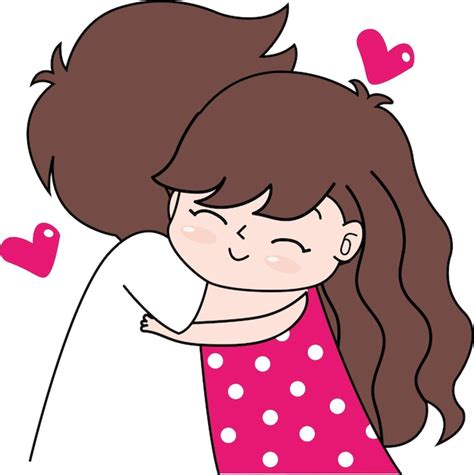 Premium Vector Kawaii Couple Hugging