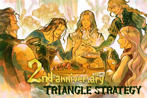 Triangle Strategy Official Second Anniversary Artwork
