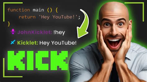 Program Your Own Commands For Kickcom Using Javascript Amazing Youtube