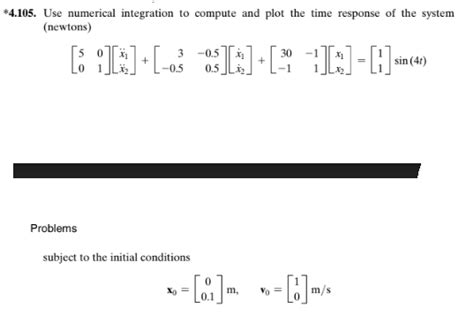 4105 Use Numerical Integration To Compute And Plot