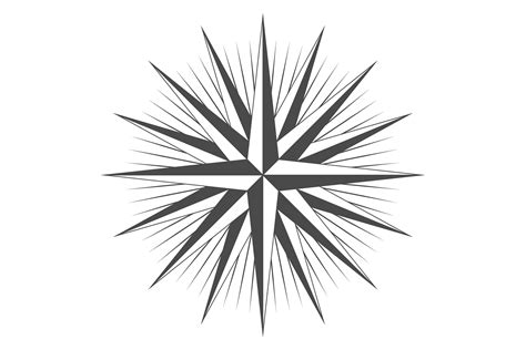 Vintage Wind Rose Symbol Retro Nautical Graphic By Onyxproj · Creative