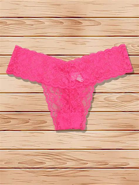 Womens Semi Sheer Floral Lace Mesh Cheeky Panties Temu
