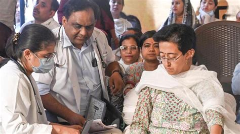 Delhi Water Crisis Atishi Hospitalised After Health Worsens Due To