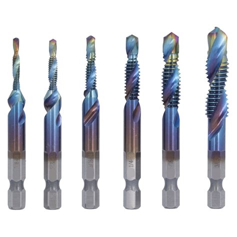 Spiral Tap Drill Imperial Drill Tap Combination Bit Set For Cutting