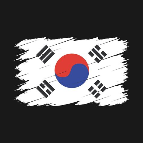 South Korea Flag Brush 15078260 Vector Art At Vecteezy