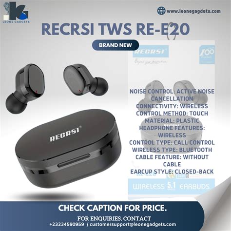 Recrsi Tws Re E20 Leone Gadgets
