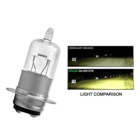 หลอดไฟฮาโลเจน 12V Super Bright H6 T19 P15D หลอดไฟหนารถจกรยานยนตโคมไฟ