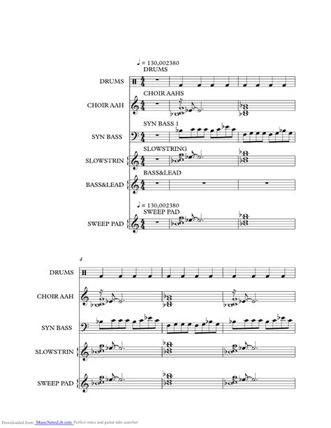 Chase Music Sheet And Notes By Giorgio Moroder Musicnoteslib