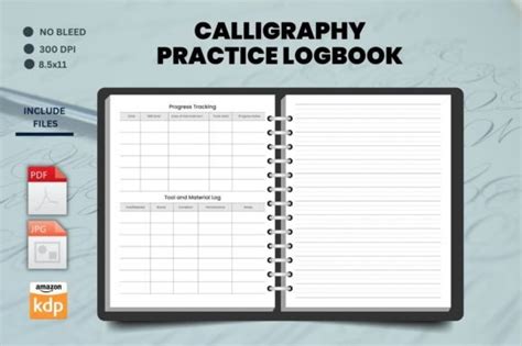 Calligraphy Practice Logbook Graphic By Armanmojumdar49 · Creative Fabrica