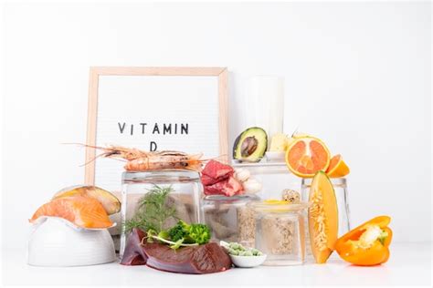 Alimentos Fuentes De Vitamina D Foto Premium