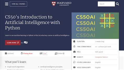 Intro To Artificial Intelligence With Python By Harvard