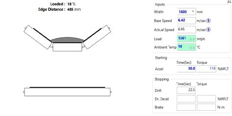 Explore Program Belt Analyst Main Screen Belt Width Loading