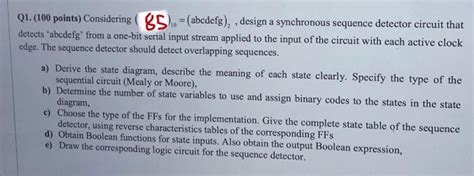 Solved Q1 100 Points Considering 85 Abcdefg Design
