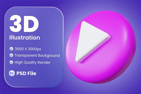 3d Play Button Illustration Graphic By Fahrulsaputra7 · Creative Fabrica