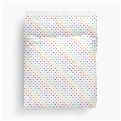 Super Cute Bed Covers With Rainbow Hearts Queen Size Shown Also