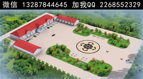 村委会村广场设计案例效果图3692412领贤网