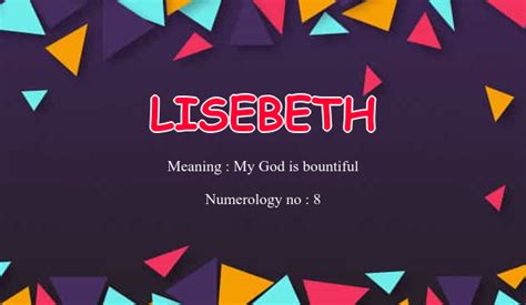 Lisebeth Name Meaning