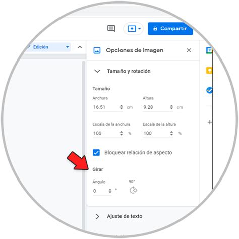 Cómo girar y rotar imagen en Google Docs Solvetic