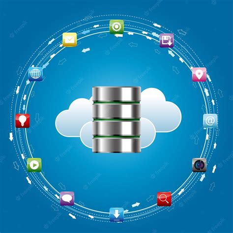 premium vector cloud computing and networking design concept data