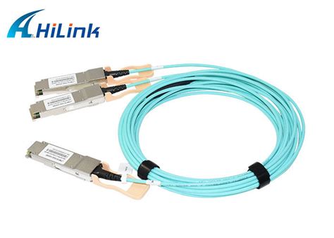 Infiniband Aoc Cable 200g Breakout 2xqsfp56 100g Pam4 Active Optical