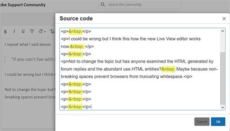 Non Breaking Spaces Everywhere Adobe Product Community 12131047