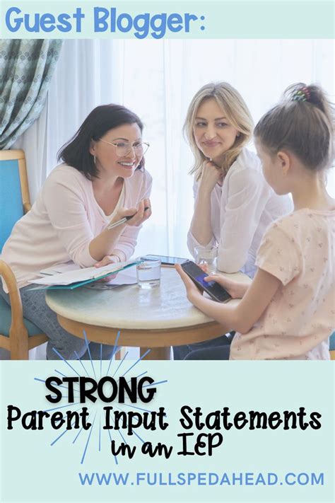 Strong Parent Input Statements In An IEP Full SPED Ahead Iep