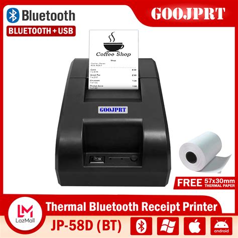 Goojprt Jp 58h Bluetooth Version Usb Thermal Cash Receipt Pos Mini Printer Sticker Free 1