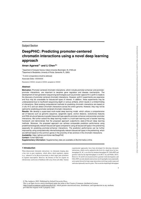 Pdf Deepphic Predicting Promoter Centered Chromatin Interactions Using A Novel Deep Learning