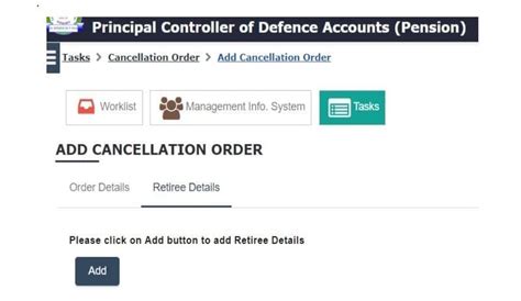 Performing Data Correction Initiation Of Pension Claim And