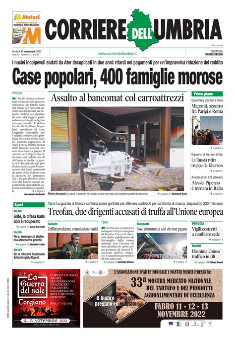 Rassegna Stampa 11 Novembre 2022 Giornali In Pdfpdf Docdroid