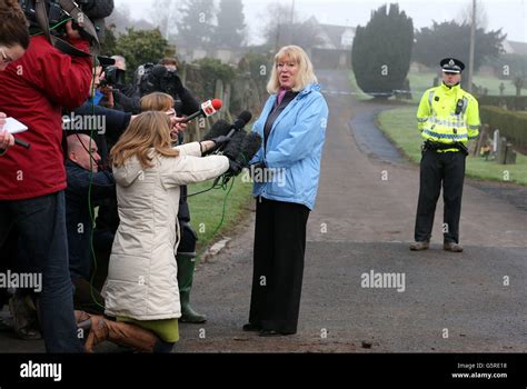 Sandra Brown At Old Monkland Cemetery In Coatbridge Where Police
