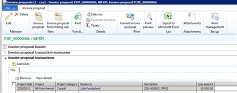How To Use The Manual Billing Rule For Projects In Microsoft Dynamics AX R And AX R